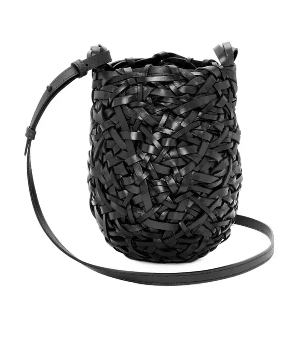 Loewe Small Nest Backet Bag In Calfskin