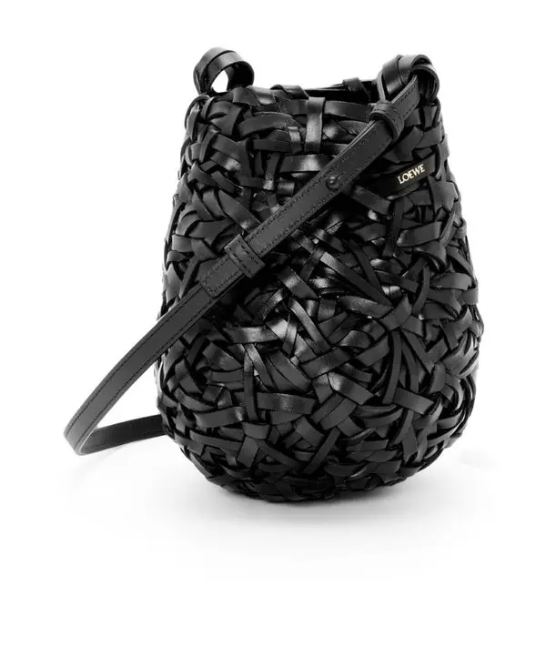 Loewe Small Nest Backet Bag In Calfskin