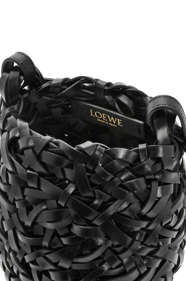Loewe Small Nest Backet Bag In Calfskin