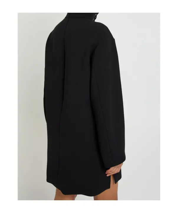 Khaite Lee Lace-up Crepe Mini Dress