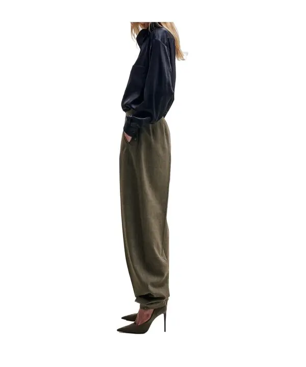 DARKPARK Meg Satin Detachable Foulard Shirt