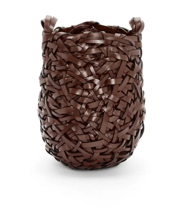 Loewe Small Nest Backet Bag In Calfskin
