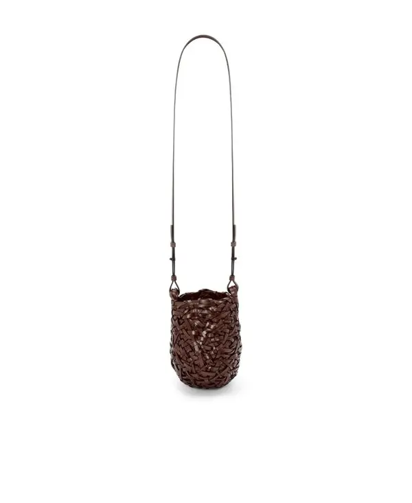 Loewe Small Nest Backet Bag In Calfskin