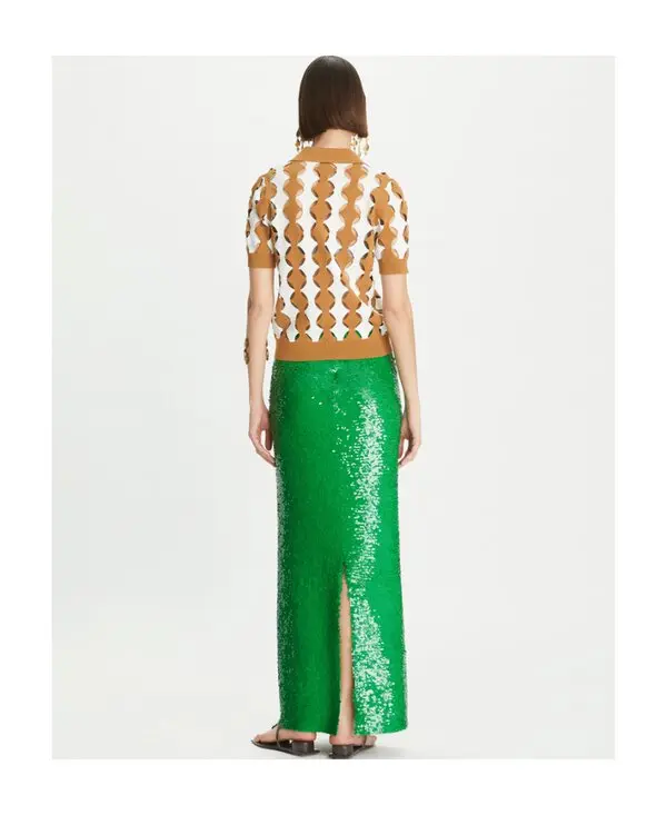 Tory Burch Cut-out Polo Sweater