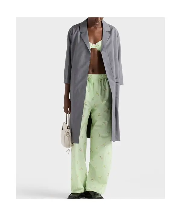 Prada Single-breasted Light Mohair Coat