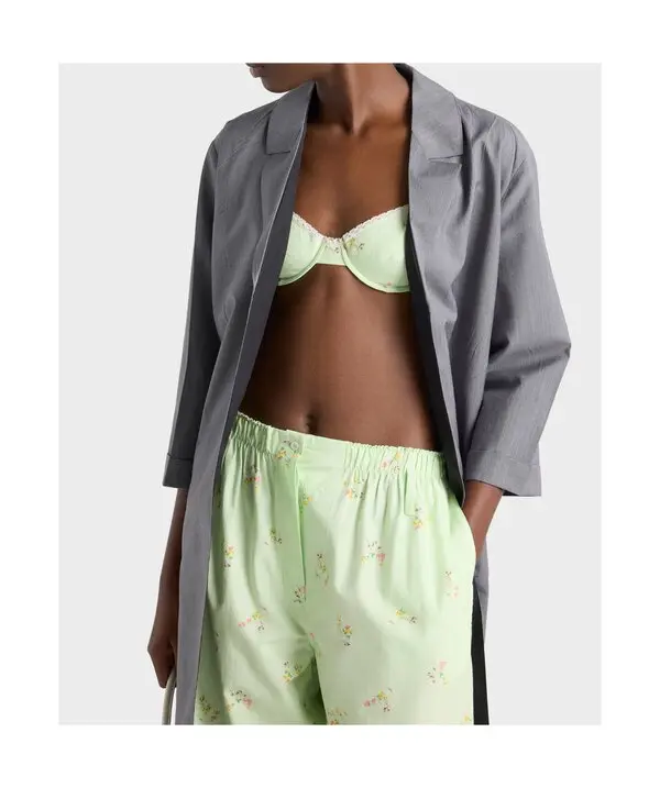 Prada Single-breasted Light Mohair Coat