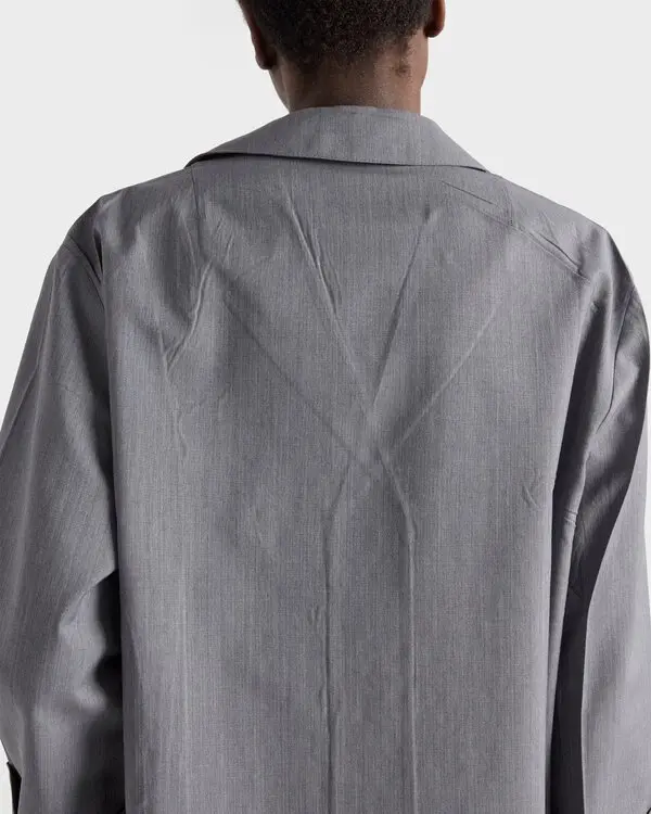 Prada Single-breasted Light Mohair Coat