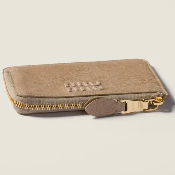 Miu Miu Logo-embossed Zipped Wallet