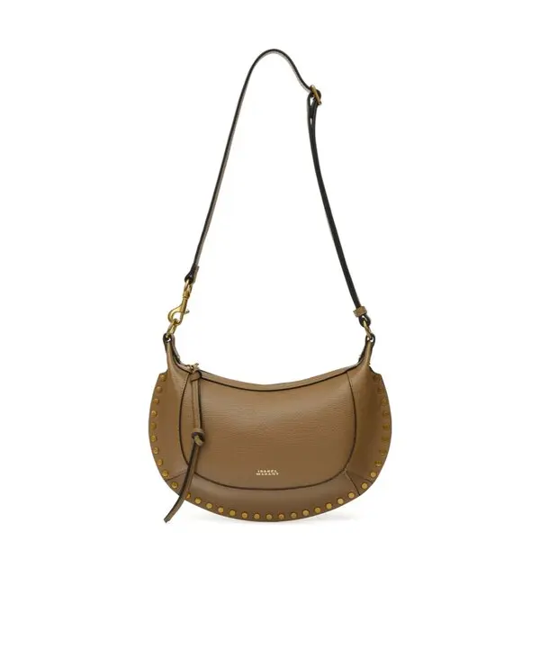 Isabel Marant Étoile Oskan Shoulder Bag With Studded Detailing - Khaki