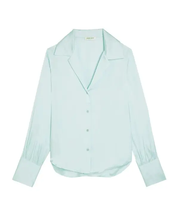 ANINE BING Long Sleeve Shirt - Light Blue