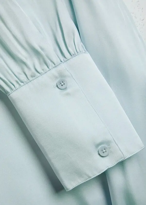ANINE BING Long Sleeve Shirt - Light Blue
