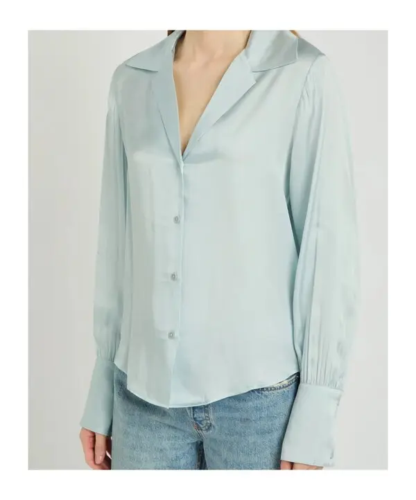 ANINE BING Long Sleeve Shirt - Light Blue