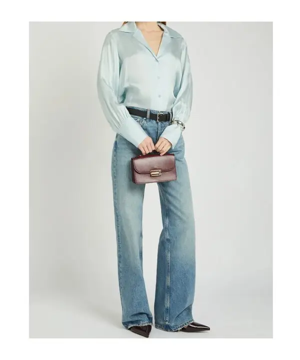 ANINE BING Long Sleeve Shirt - Light Blue