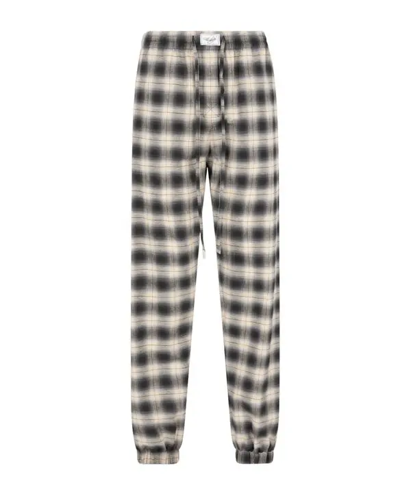 Attico Plaid Drawstring Trousers - Multicolour