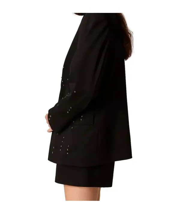 TWINSET Embellished Crystal Blazer