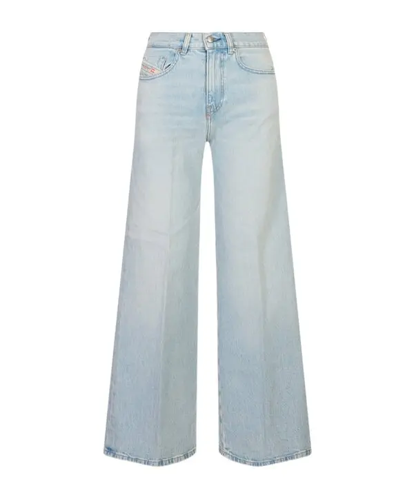 DIESEL® Belt-loop Wide-leg Jeans - Blue