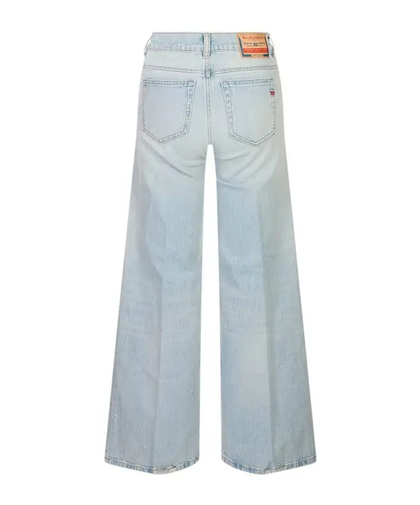 DIESEL® Belt-loop Wide-leg Jeans - Blue