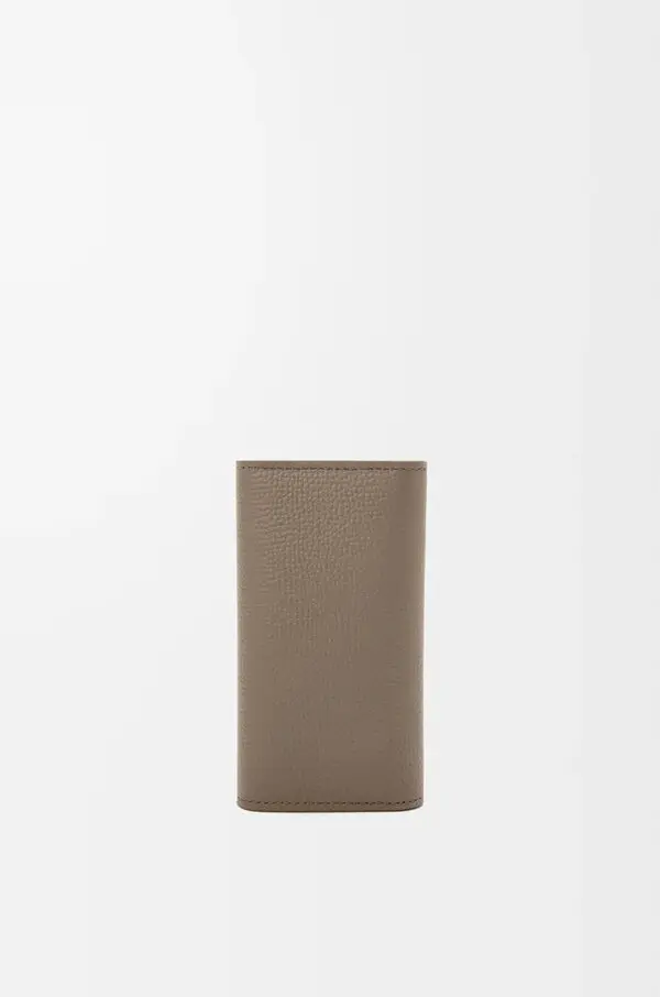 Loewe Anagram Key Case In Pebble Grained Calfskin