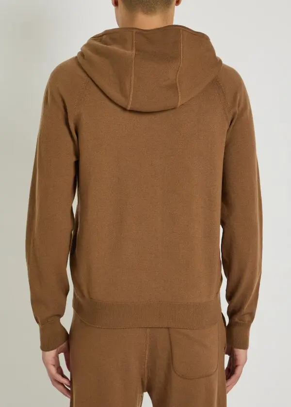 TOM FORD Hooded Cashmere And Wool-blend Jumper