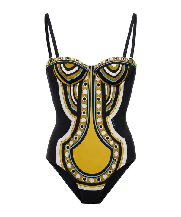 La DoubleJ Printed One-piece Swimsuit With Molded Cups - Bl01