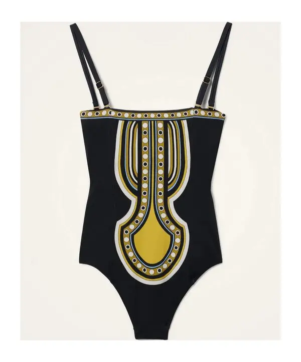 La DoubleJ Printed One-piece Swimsuit With Molded Cups