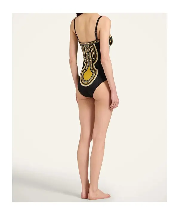 La DoubleJ Printed One-piece Swimsuit With Molded Cups