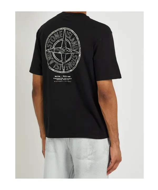 Stone Island Logo-print Cotton T-shirt