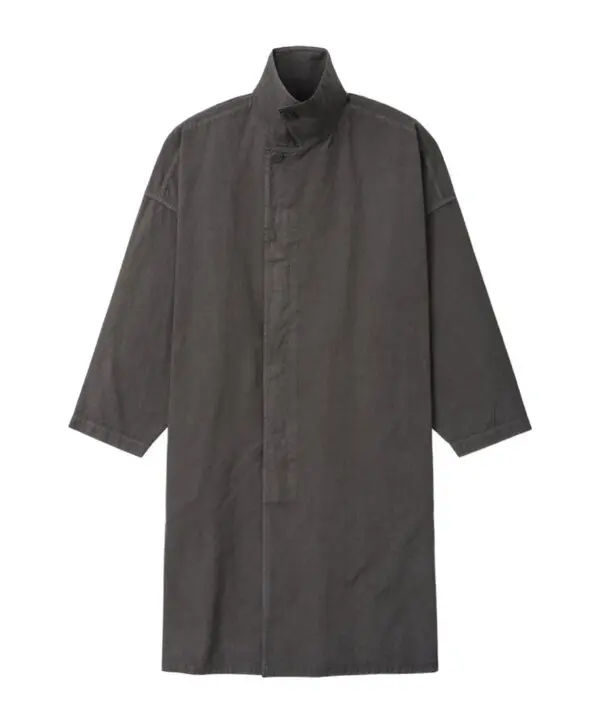 Fear Of God Garment-dyed Cropped Sleeve Car Coat - Dark Gray