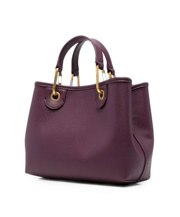 Emporio Armani Logo-print Pebbled Tote Bag