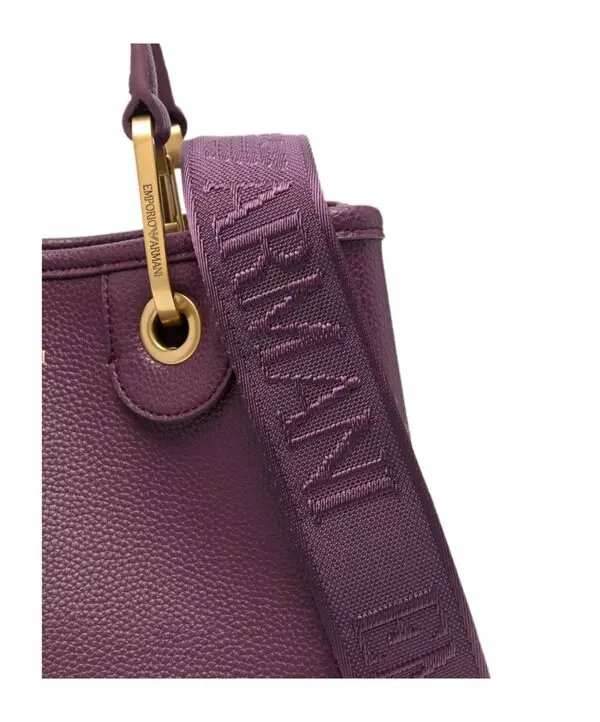 Emporio Armani Logo-print Pebbled Tote Bag