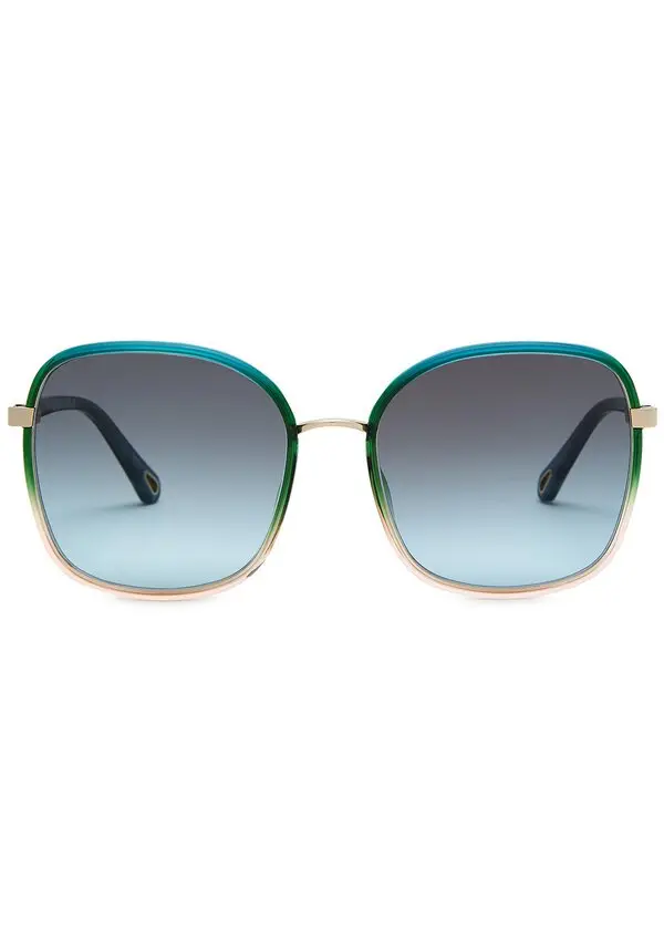 Chloé Two-tone Square-frame Sunglasses