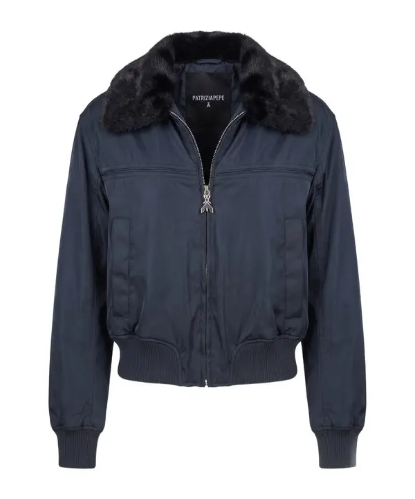 Patrizia Pepe Long-sleeved Zippered Padded Jacket