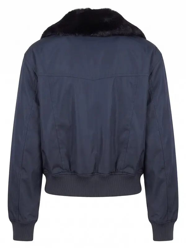Patrizia Pepe Long-sleeved Zippered Padded Jacket