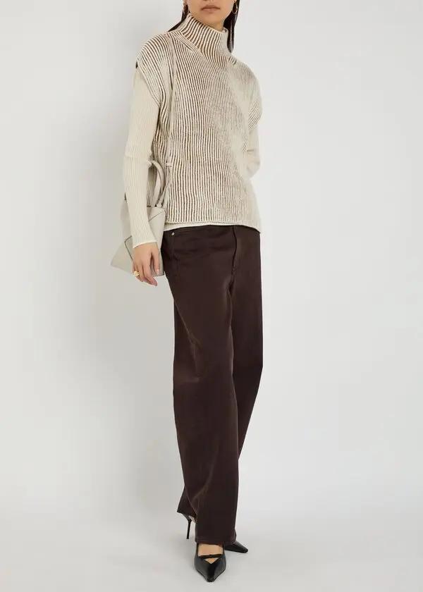 Varley Lauren Ribbed Knit Top