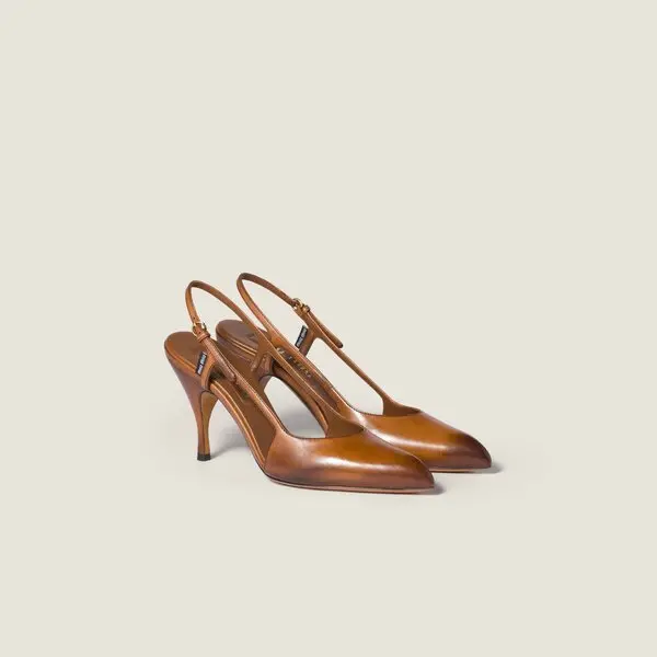 Miu Miu Pointed-toe Slingback Pumps