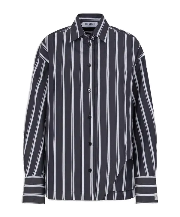 Attico Striped Long-sleeve Shirt