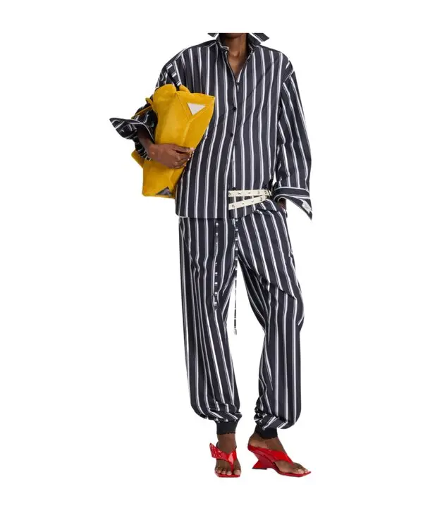 Attico Striped Long-sleeve Shirt