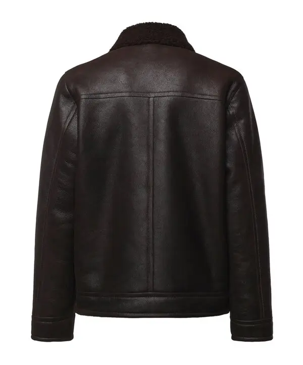 DONDUP Lapel-collar Zip-up Leather Jacket