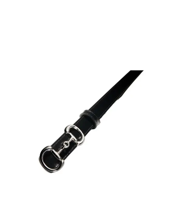 Gucci Thin Belt With Horsebit Buckle