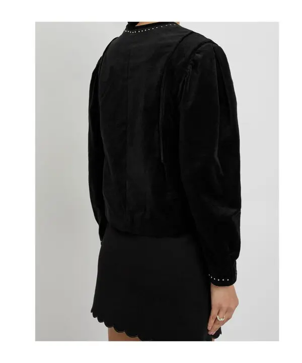 Isabel Marant Étoile Pietra Stud-embellished Velvet Jacket