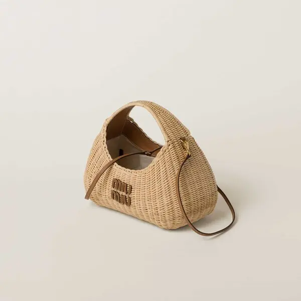 Miu Miu Wander Wicker Handbag