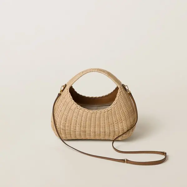 Miu Miu Wander Wicker Handbag
