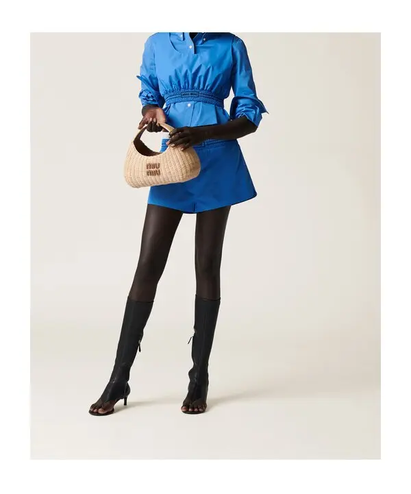 Miu Miu Wander Wicker Handbag