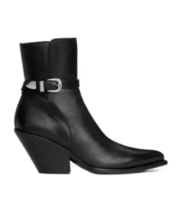 Celine Joan Jodhpur Boots In Calfskin