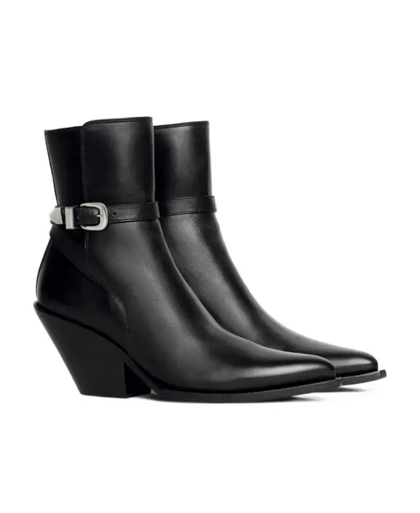 Celine Joan Jodhpur Boots In Calfskin