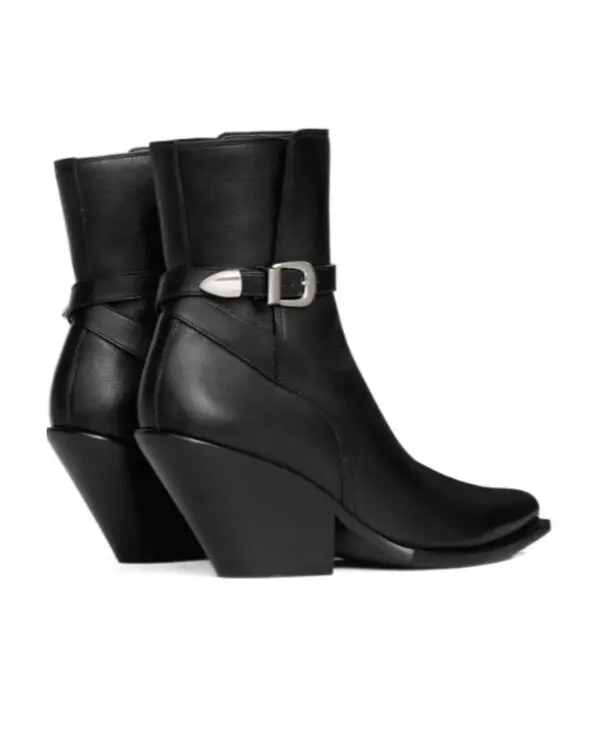 Celine Joan Jodhpur Boots In Calfskin