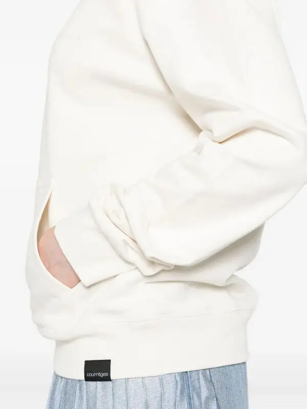 COURREGES Hooded Pocket Top