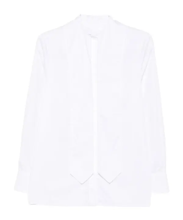 DONDUP Tie-detail Long-sleeve Shirt - White