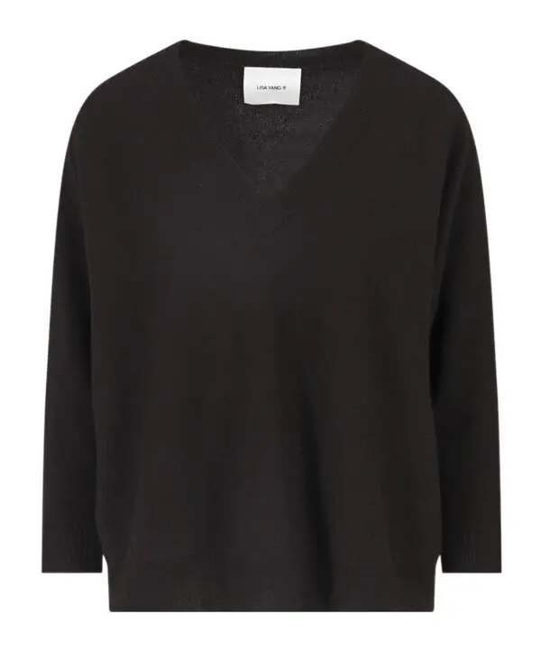 LISA YANG V-neck Sweater - Brown