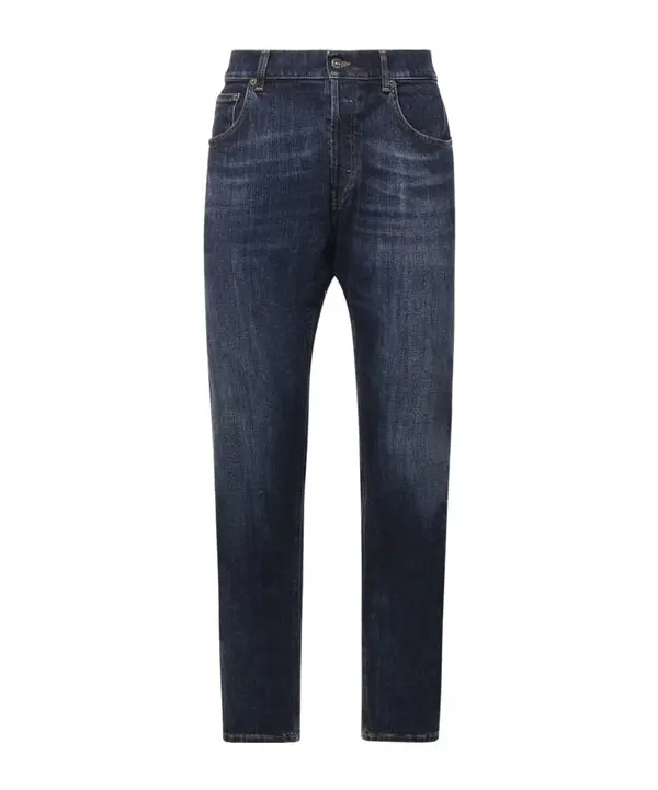 DONDUP Faded Whiskered Jeans
